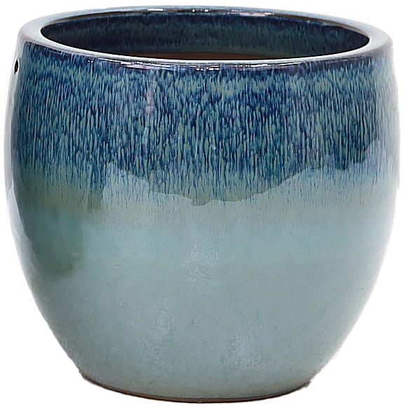 17cm Cleo Reactive Green Pot – Busy Bee Garden Centre